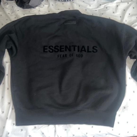 Fear of God | Sweaters | New Black Fear Of God Essentials Crew Neck ...
